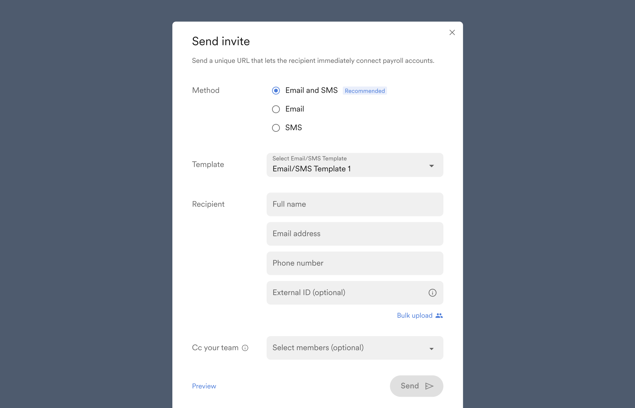 How to send an invite in Console – Argyle