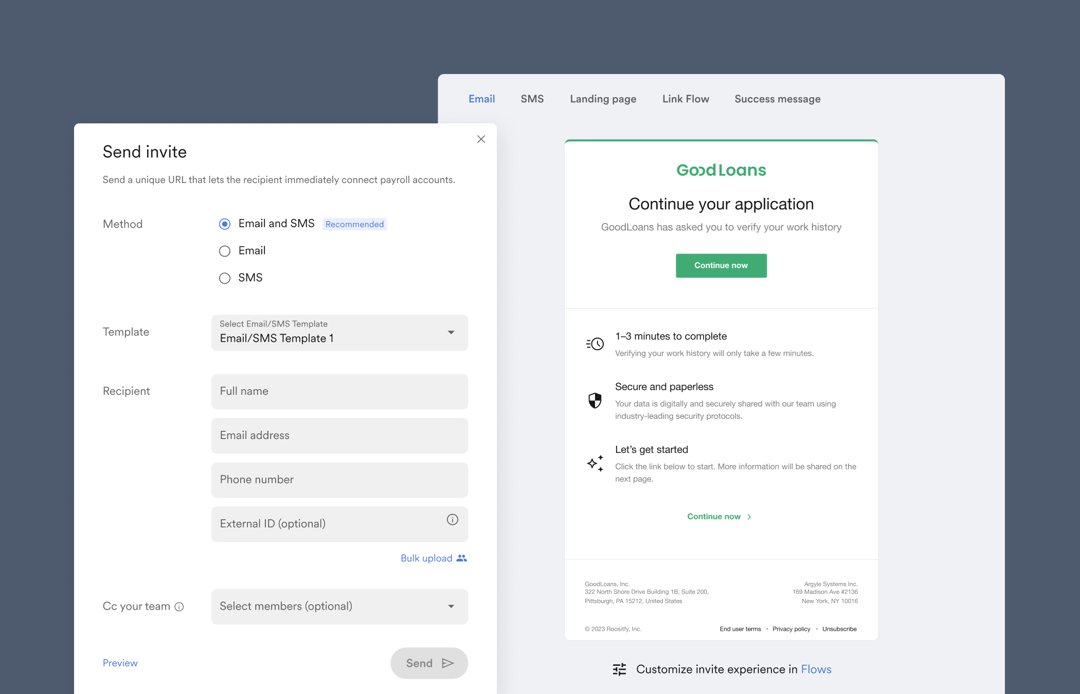 How to send an invite in Console – Argyle